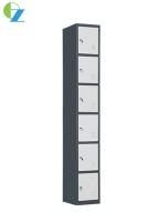 China 6 Layer Single Door Steel Office Lockers Clothes & Shoes Steel Cabinet for sale