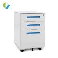 China Steel Office Furniture Mobile Pedestal Cabinet 3 Drawer Mobile File Cabinet for sale