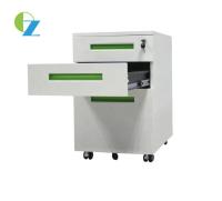 China Steel Office Furniture Mobile Pedestal Cabinet 3 Drawer Mobile File Cabinet for sale