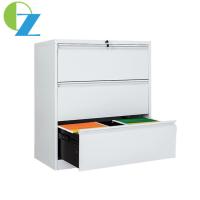 China KD Metal 3 Layer Lateral Filing Cabinet Office Storage Cupboard for sale