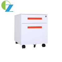 China Movable Under Desk Rolling Pedestal File Cabinet 2 Box Drawers Steel for sale