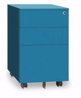 China Colorful 3 Section Slideway Mobile Pedestal Cabinet Storage Cabinet Rotating for sale