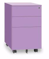 China Colorful 3 Section Slideway Mobile Pedestal Cabinet Storage Cabinet Rotating for sale