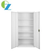 China Steel 2 Doors Office Filing Cabinet 4 Layers Steel File Storage Cupboard for sale