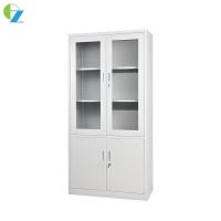 China Glass Swing Door Steel Office Cupboard Office Filing Cabinet for sale