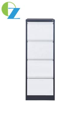China Steel Furniture Vertical Filing Cabinet 4 Drawer Office Metal Key Lock Knock Down for sale