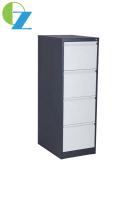 China Steel Furniture Vertical Filing Cabinet 4 Drawer Office Metal Key Lock Knock Down for sale