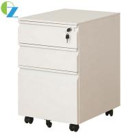 China 0.7mm Slim Mobile Pedestal Cabinet With Lock Office Storage Cupboards for sale