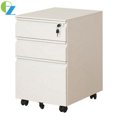 China 0.7mm Slim Mobile Pedestal Cabinet With Lock Office Storage Cupboards for sale