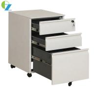 China 0.7mm Slim Mobile Pedestal Cabinet With Lock Office Storage Cupboards for sale