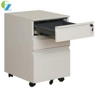 China 0.7mm Slim Mobile Pedestal Cabinet With Lock Office Storage Cupboards for sale