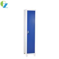 China 1mm Vertical Single Door Steel Locker Staff Gym Locker With Metal Feet for sale