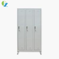 China Changing Room Furniture Office Furniture Steel Employee Storage Lockers 3 Door for sale
