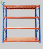 China 200KG Per Layer Powder Coated Steel Storage Racks Light Duty Warehouse Storage Shelf for sale