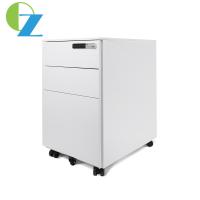 China Electronic Password Lock 3 Drawer Rolling File Cabinet Movable Drawer Cabinet for sale