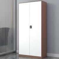 China Gray 2 Swing Door Steel Office Cupboard With 5 Shelves Steel Document Filing Cabinet for sale