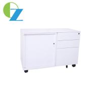 China Combined Three Drawer Mobile Pedestal Cabinet With Tambour Door for sale