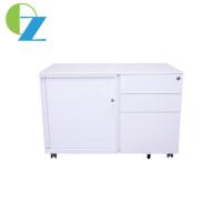 China Combined Three Drawer Mobile Pedestal Cabinet With Tambour Door for sale