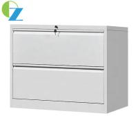 China Wide Office Lateral File Cabinets Steel Storage File Cabinets 2 Drawer Metal Lockable for sale