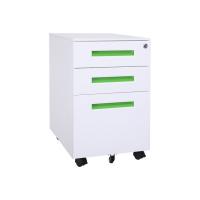 China Customized Metal Mobile Pedestal Cabinet Assembled Structure 3 Drawers Filing Cabinet for sale