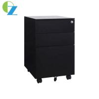 China Vertical Metal Office 0.7mm 3 Drawer File Cabinet Under Desk Mobile Pedestal for sale