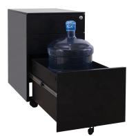 China Vertical Metal Office 0.7mm 3 Drawer File Cabinet Under Desk Mobile Pedestal for sale