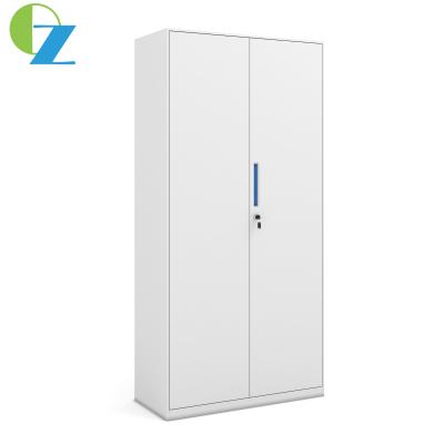 China 2 Door Office Slim Metal Storage Cabinet High File Swing Steel for sale