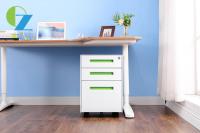 China Office Knock Down Metal 3 Drawer Mobile Pedestal File Cabinet With Wheels for sale