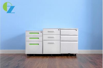 China Office Mobile Pedestal Filing Cabinet With Keys Steel With 3 Drawers for sale