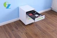 China Office Mobile Pedestal Filing Cabinet With Keys Steel With 3 Drawers for sale