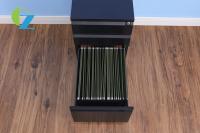 China Anti Tilt Designs Fashional Mobile Pedestal Cabinet 3 Drawer Gooseneck Metal Steel for sale