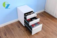 China Goose Neck Recessed Handle Steel Movable Drawer File Cabinet Office Furniture for sale