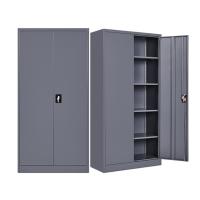 China Industrial Full Height Swing 2 Door Cupboard Metal File Documents Storage for sale