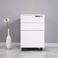 China Electronic Password Lock Mobile Pedestal 3 Drawer Metal Movable Cabinet for sale