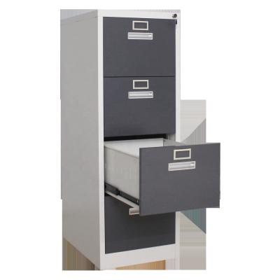 China Spcc 4 Drawer Vertical Steel Filing Cabinets Electrostatic Powder Coating for sale