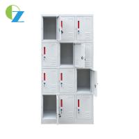 China School Luggage Clothes Metal Storage Locker Student Dormitory 12 Door Steel Locker for sale