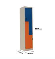 China Z Door H1850mm Vertical Steel Office Lockers Wardrobe Gym School Cabinet for sale