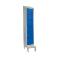 China Small Office Metal 4 Door Steel Lockers RAL Color 1.2mm Thickness for sale