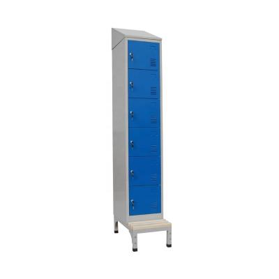China Small Office Metal 4 Door Steel Lockers RAL Color 1.2mm Thickness for sale