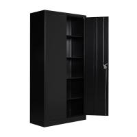 China Office 2 Swing Door Locking Steel Filing Cupboard Easy Assemble Functional for sale