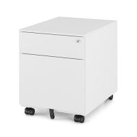China OEM Side Open Mobile Pedestal Filing Storage Cabinet Lockable 2 Drawers for sale