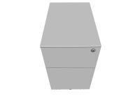 China Steel Mobile Mini Pedestal Metal Storage Cabinet 2 Drawer Document Office for sale