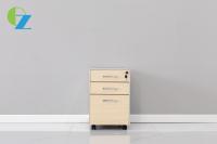China Wood Front Anti Tilt Device 3 Drawer Mobile Pedestal Cabinet With Pencil Tray for sale