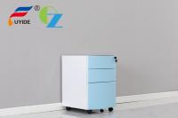 China 3 Drawer Mobile Pedetal Storage With Elegant Curved Front for sale
