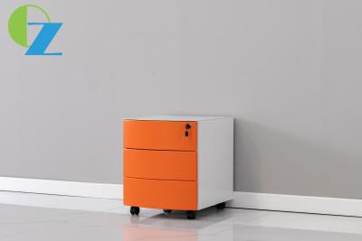 China Arc Edge Side Open Office Mobile Pedestal Filing Storage Cabinet 3 Drawers for sale