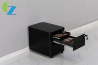 China Steel 2 Drawer Arc Edge Mobile File Pedestal With Rolling Storage Cabinet for sale