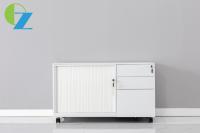 China Combined Caddy 3 Drawer Mobile Pedestal Cabinet With Tambour Door for sale