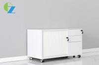 China Steel Mobile Caddy Tambour Door Cabinet Office Furniture for sale