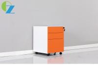 China Mobile Pedestal Filing Storage Cabinet 3 Drawers Lockable 0.7mm Thickness for sale