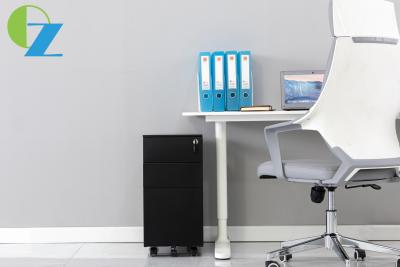 China Side Open Mobile Pedestal Cabinet 3 Drawers Lockable Filing Storage for sale
